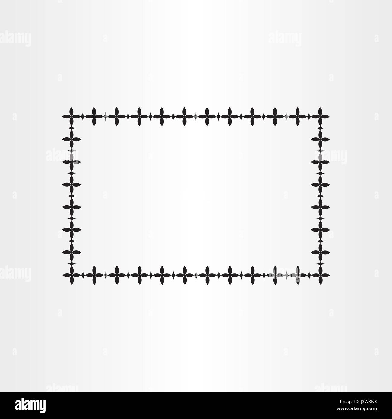 black geometric border frame background Stock Vector Image & Art - Alamy
