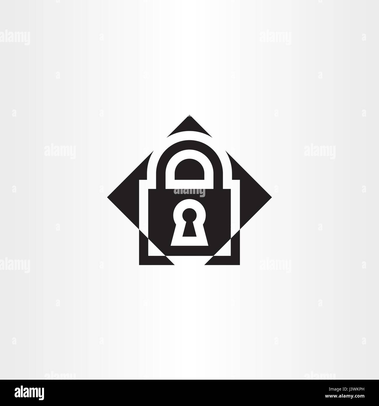 black lock logo icon symbol design Stock Vector Image & Art - Alamy