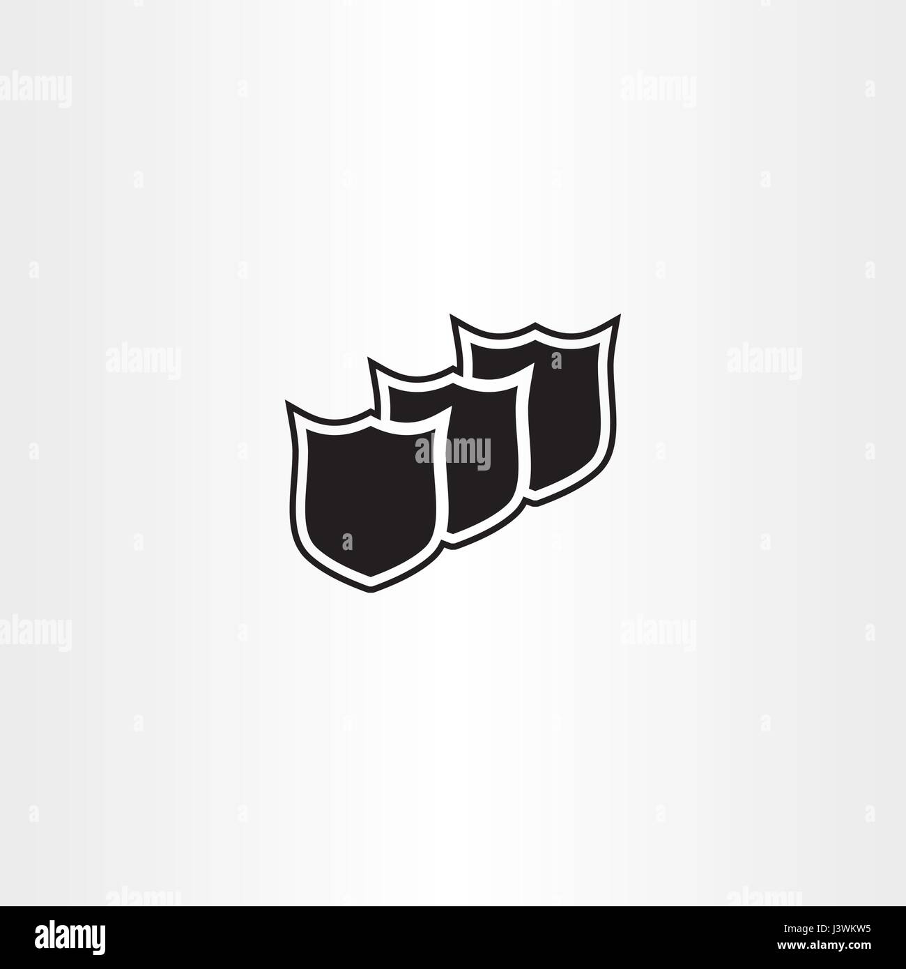 black vector shield icon Stock Vector Image & Art - Alamy