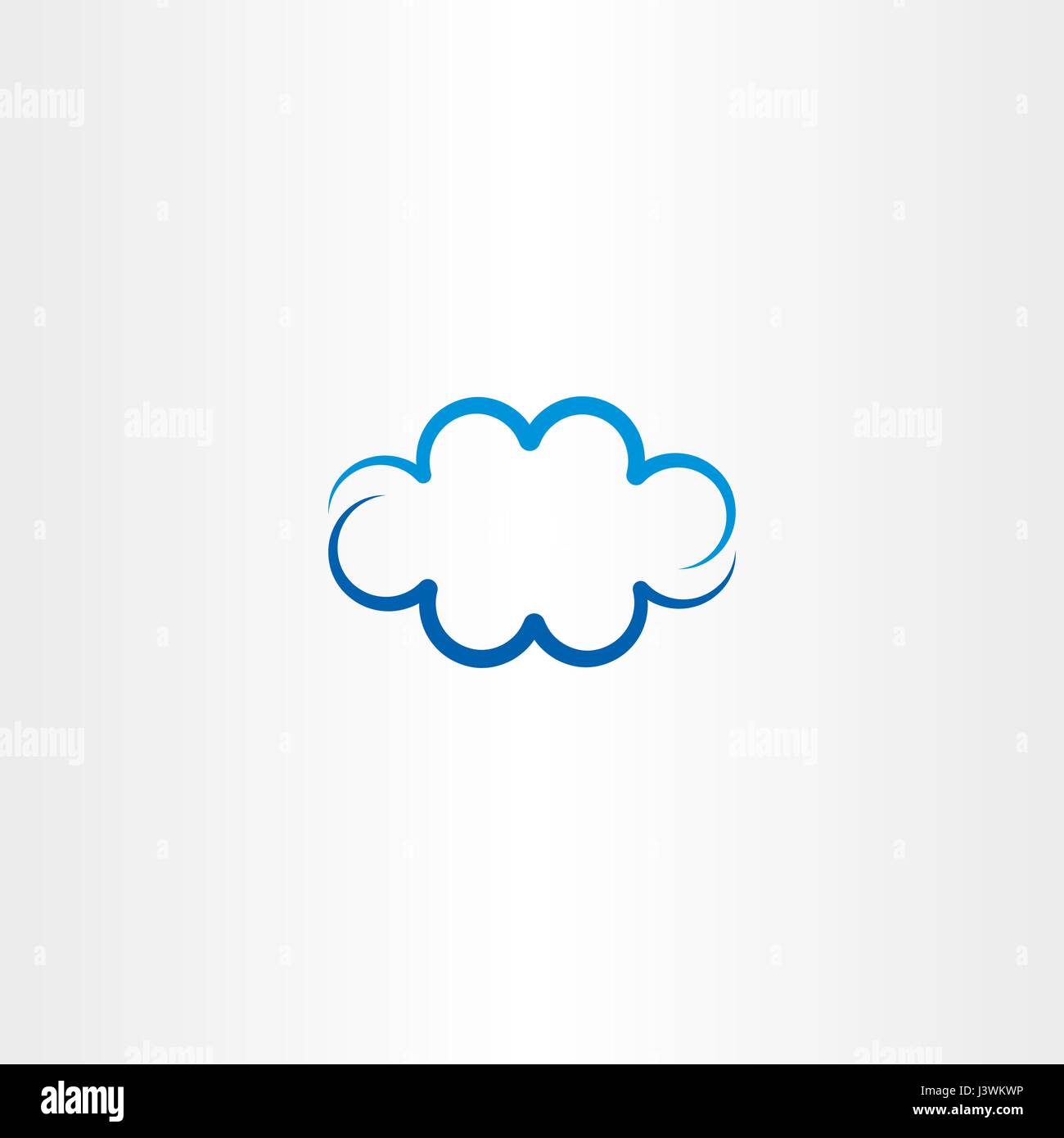 The blue cloud Stock Vector Images - Alamy