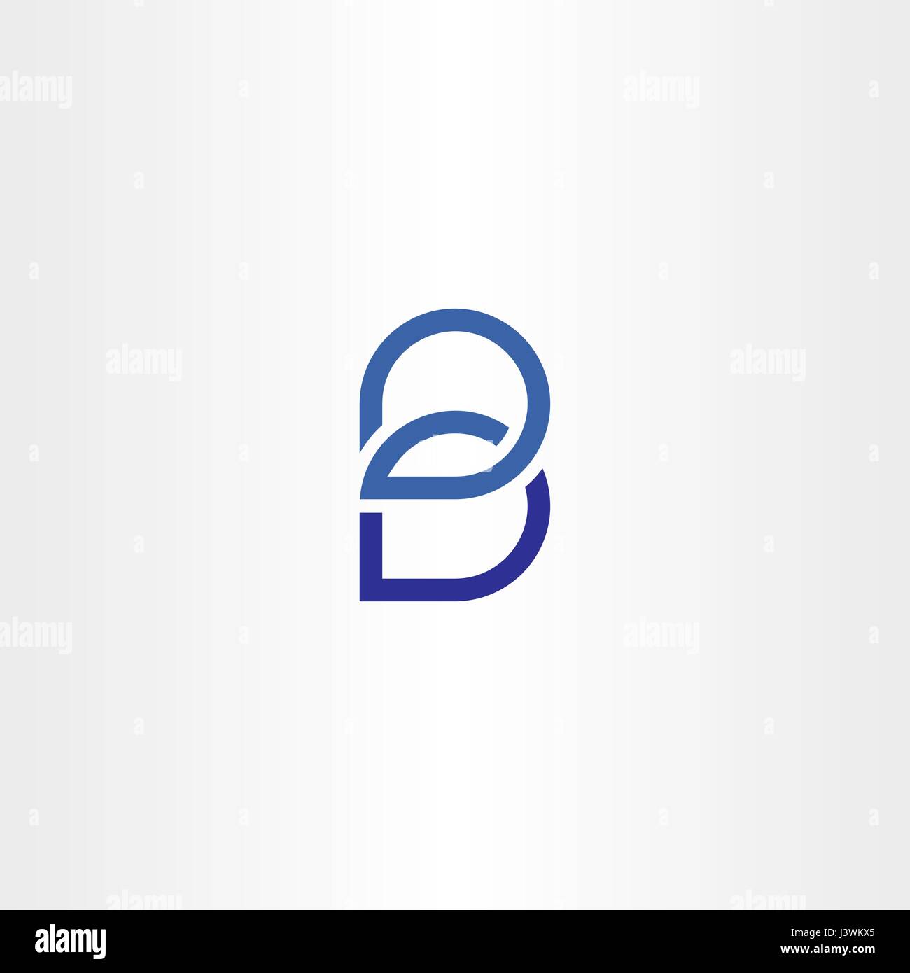 blue letter b logo logotype vector icon Stock Vector Image & Art - Alamy
