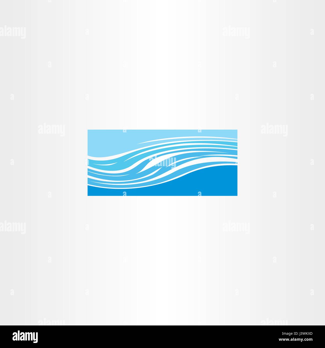 Blue river wave vector icon hi-res stock photography and images - Alamy