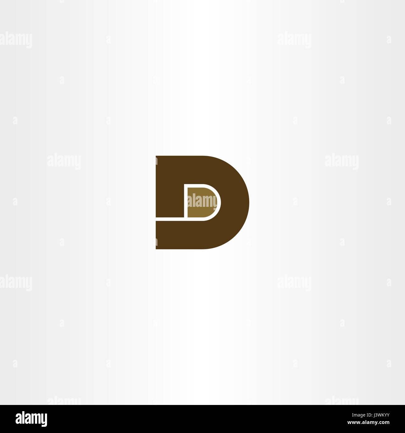 brown letter d icon logo vector design symbol Stock Vector Image & Art ...