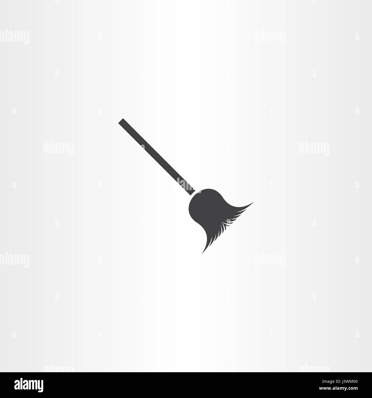 Broom icon vector vectors hi-res stock photography and images - Alamy