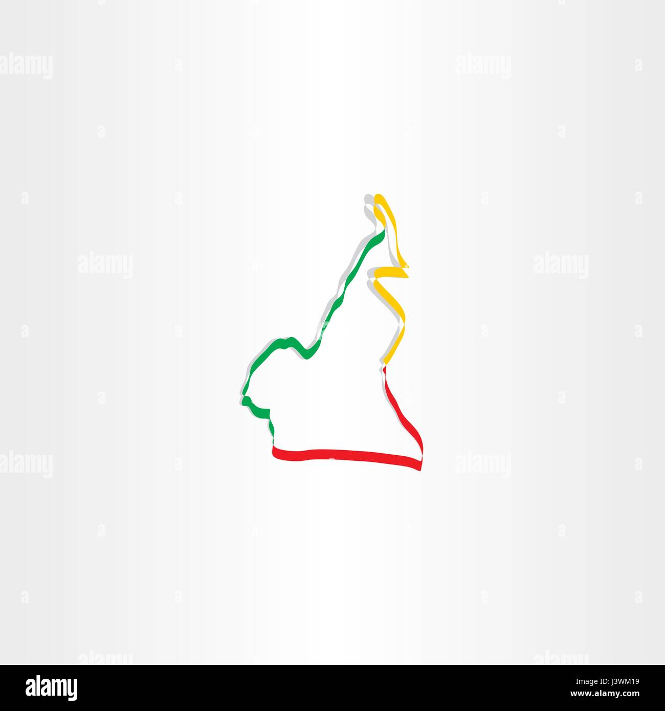 cameroon map icon vector design Stock Vector Image & Art - Alamy