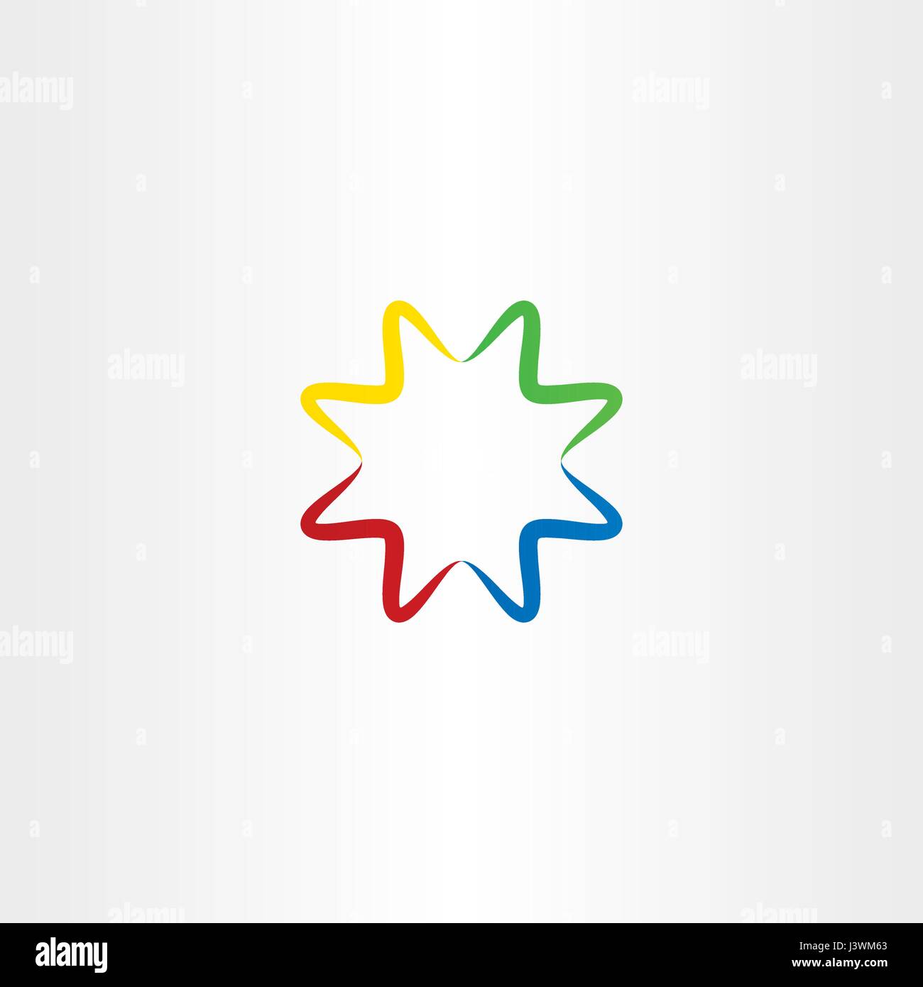 colorful gradient star vector icon logo symbol Stock Vector Image & Art - Alamy