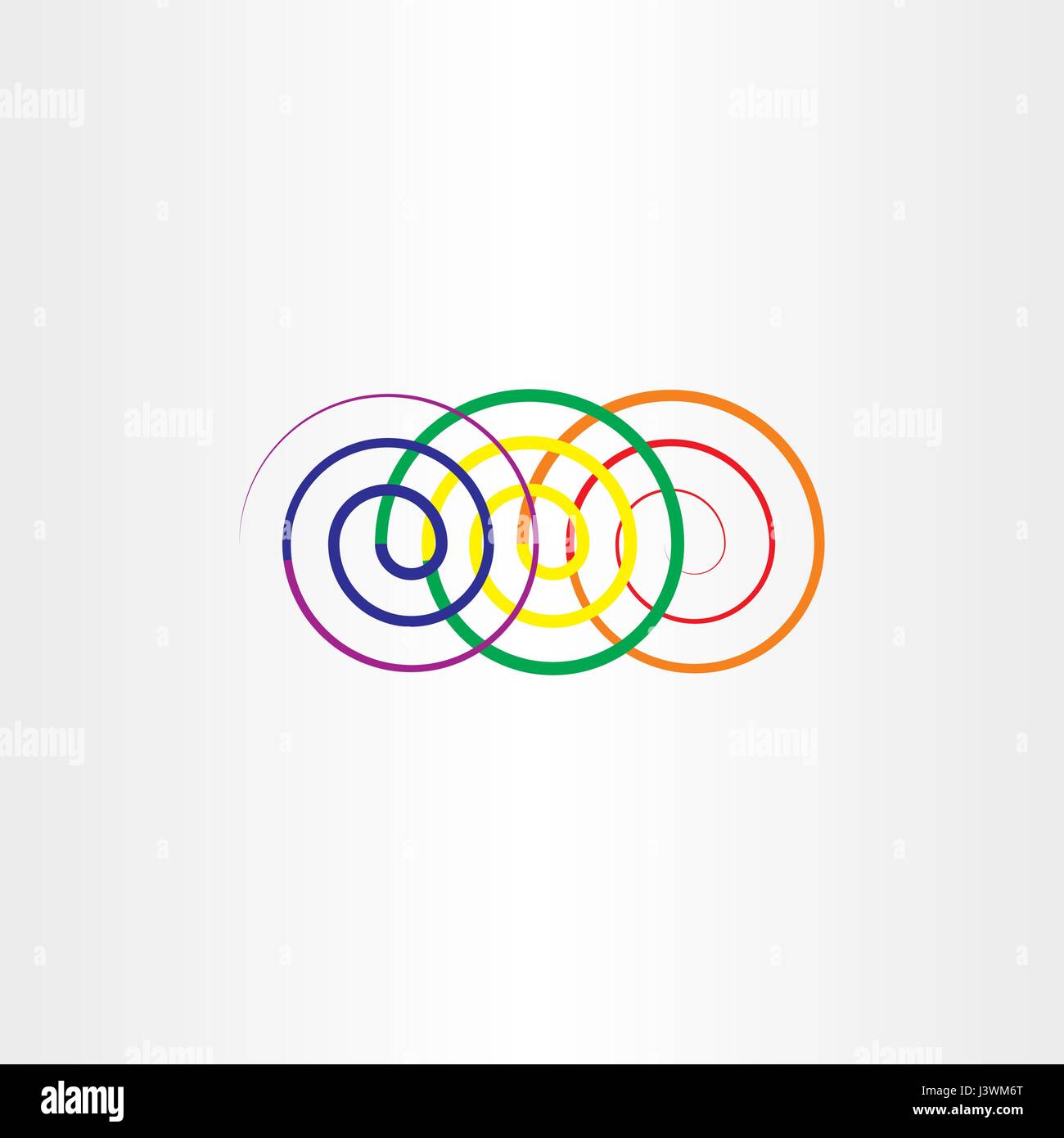 colorful spirals vector design Stock Vector Image & Art - Alamy