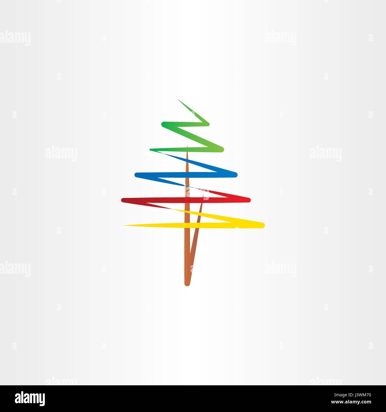 colorful tree clipart vector icon design Stock Vector Image & Art - Alamy