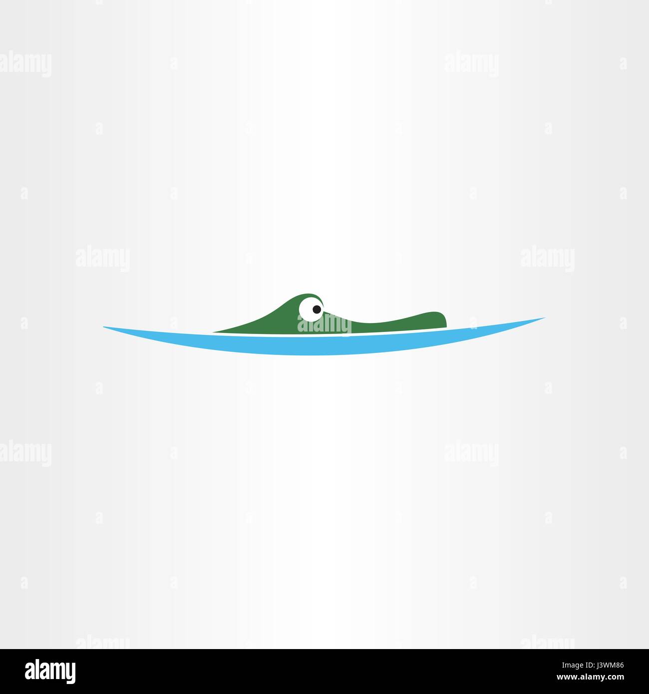 Cartoon crocodile sign in Stock Vector Images - Alamy