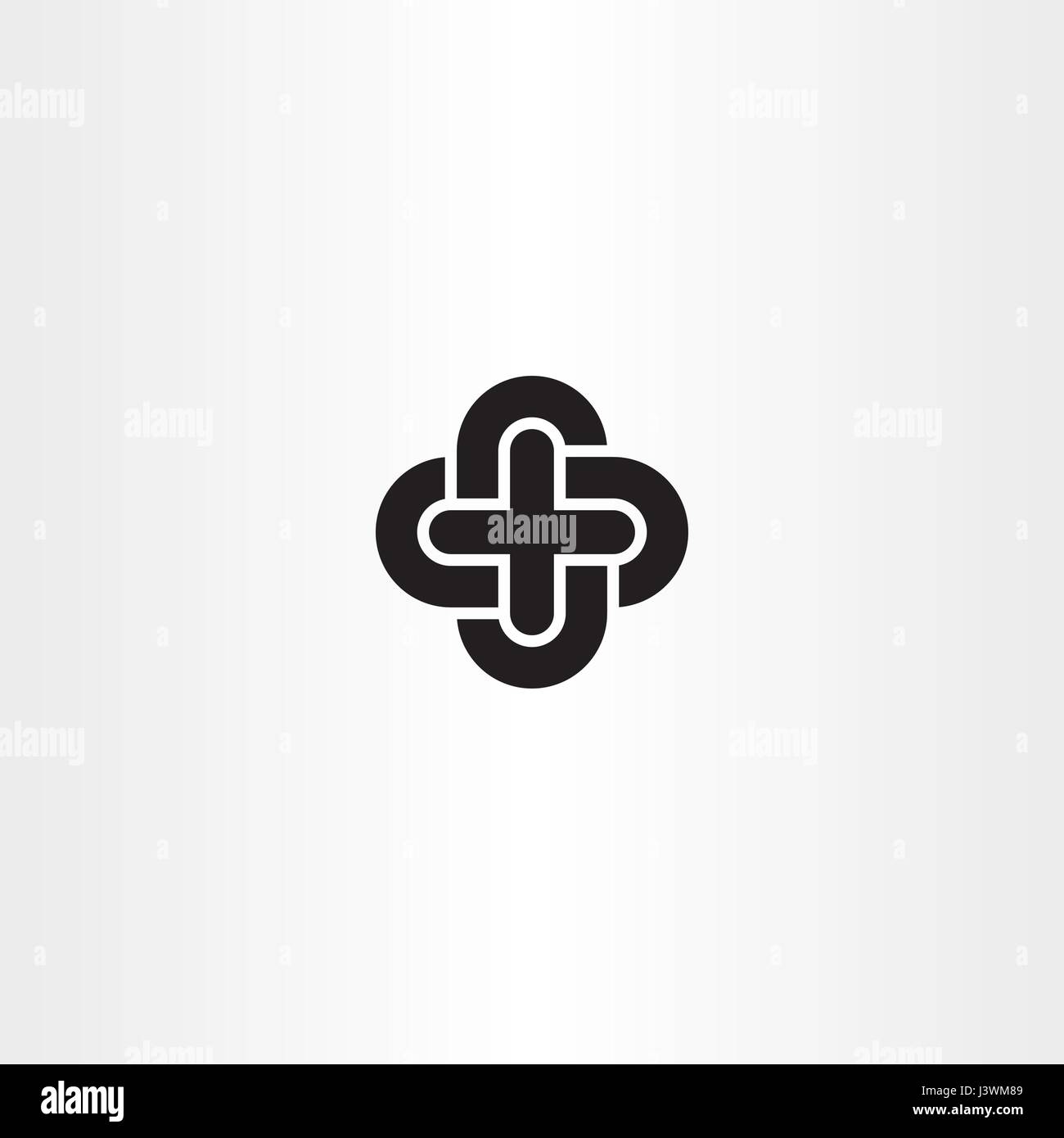 cross icon black vector symbol design Stock Vector Image & Art - Alamy