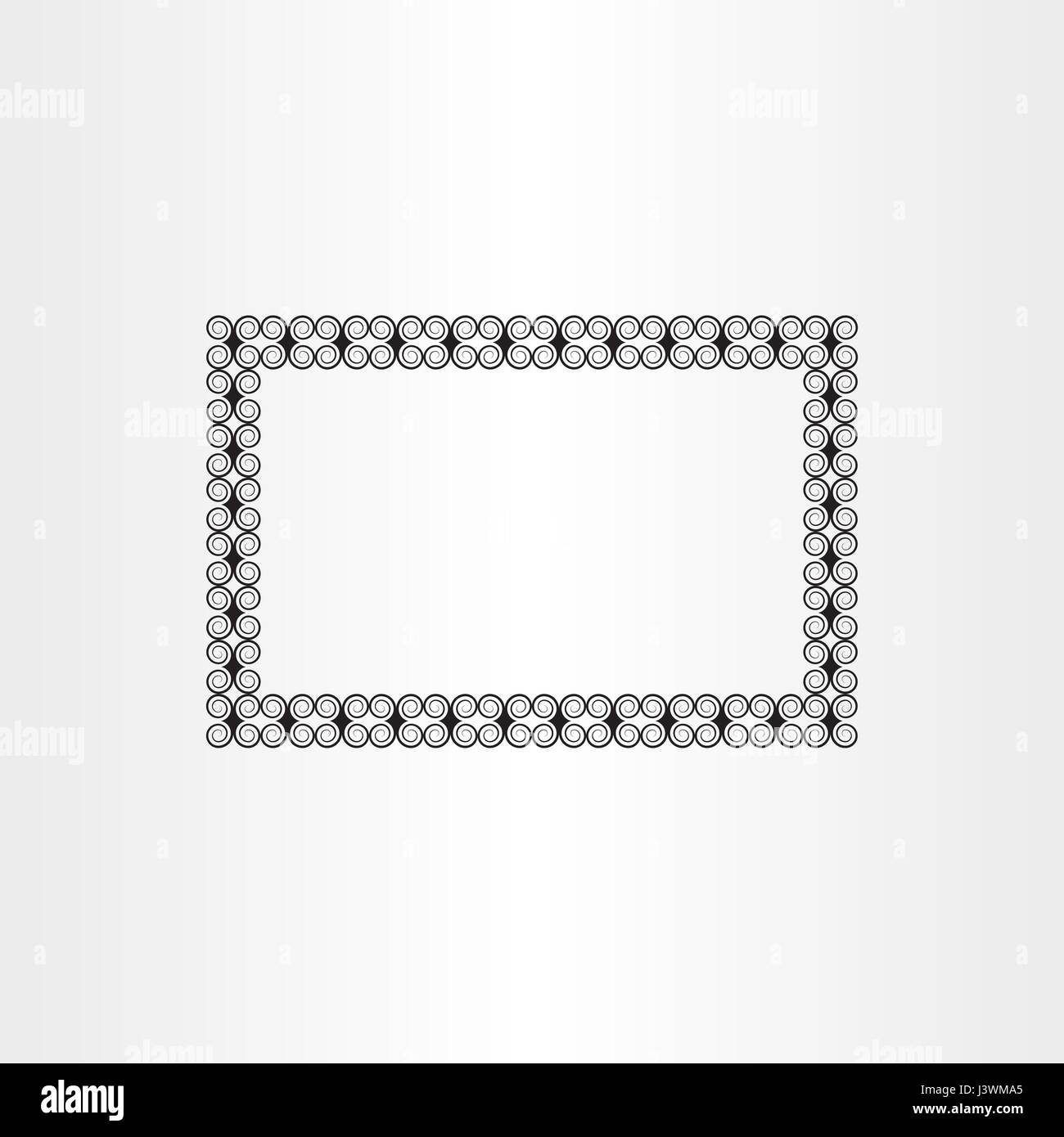 decorative frame background black border vector Stock Vector Image ...