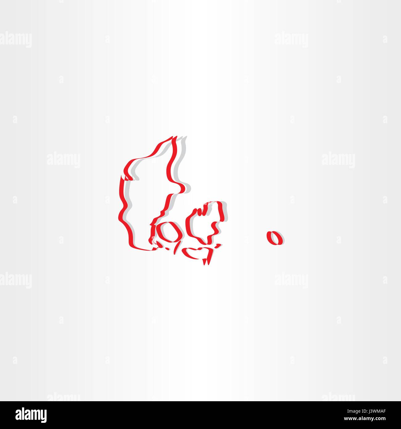 denmark map icon vector design Stock Vector Image & Art - Alamy