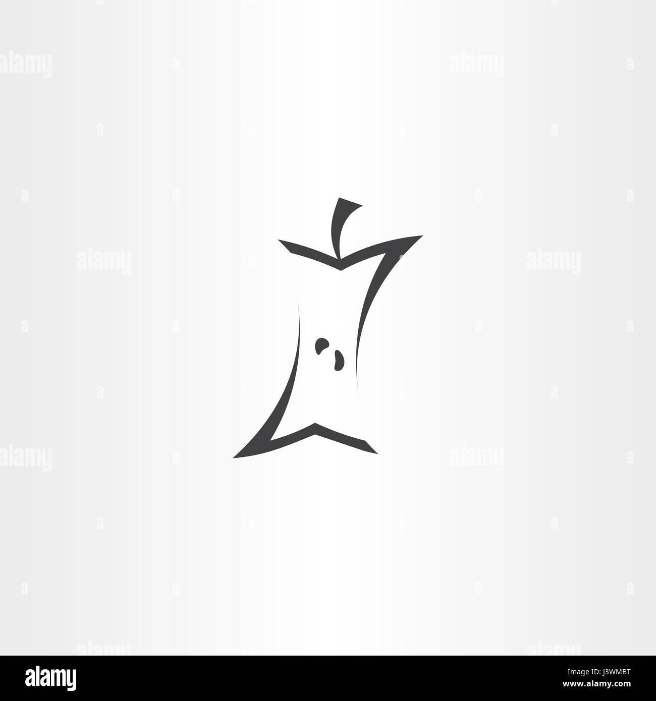 eaten apple icon logo symbol Stock Vector Image & Art - Alamy