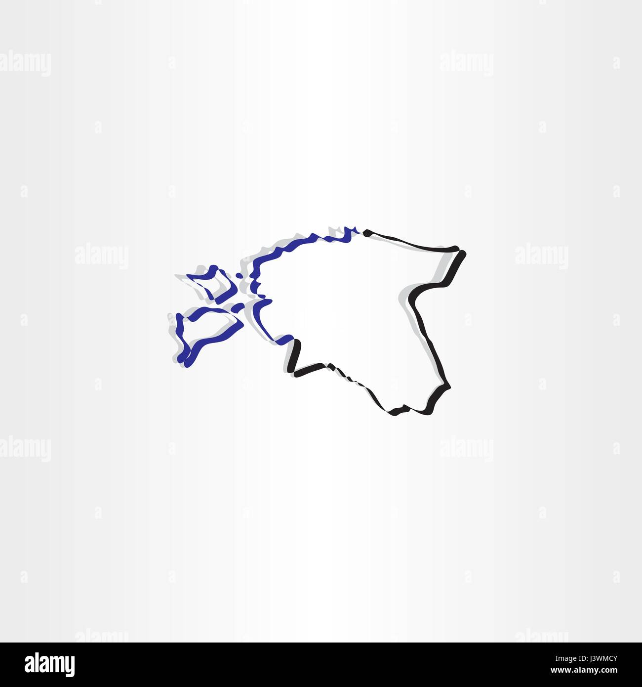 estonia map icon vector symbol Stock Vector Image & Art - Alamy