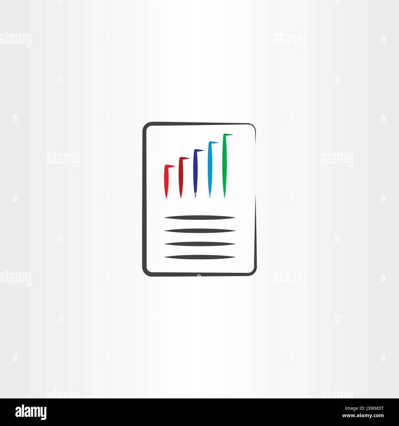 file chart paper document icon Stock Vector Image & Art - Alamy