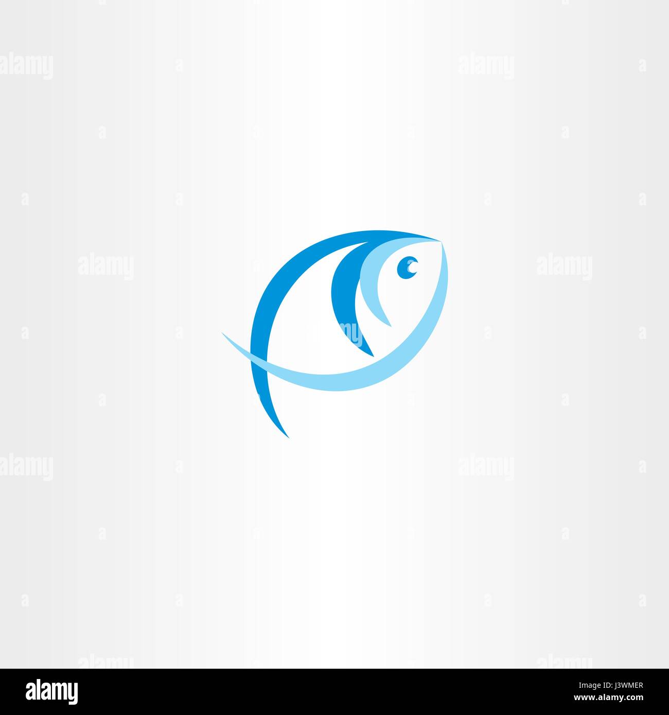 fish logo stylized icon blue design vector Stock Vector Image & Art - Alamy