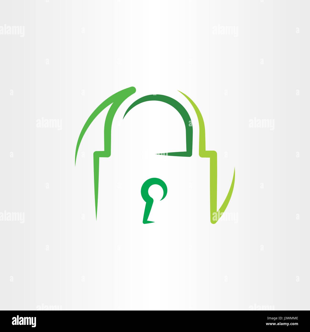 green lock vector logo icon Stock Vector Image & Art - Alamy