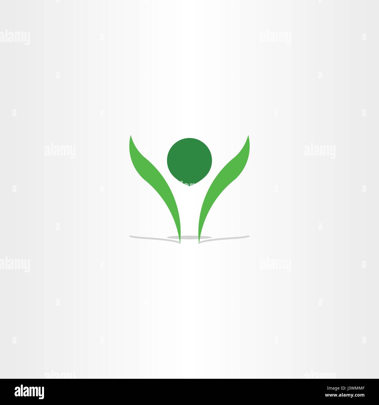 green logo healthy man symbol vector element Stock Vector Image & Art ...