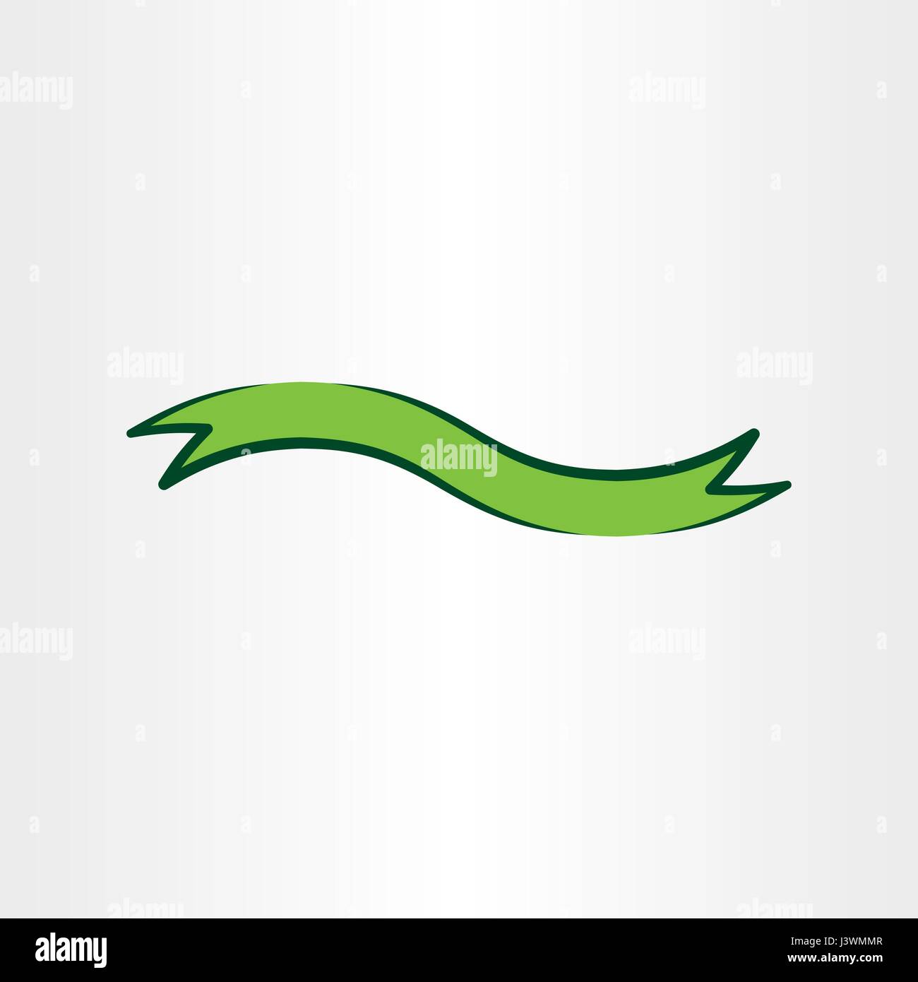 green ribbon vector design element Stock Vector Image & Art - Alamy