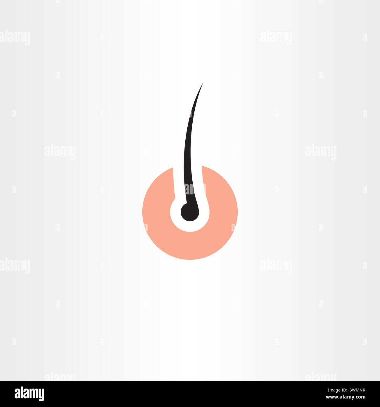 hair follicle logo design Stock Vector Image & Art - Alamy