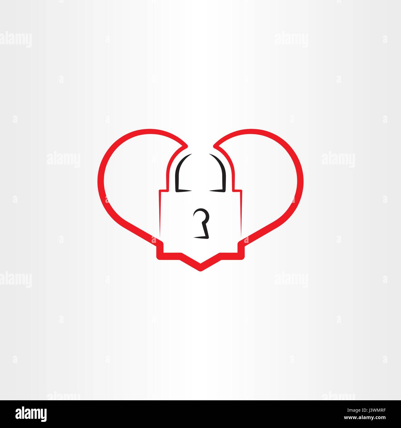 Protect green padlock web Stock Vector Images - Alamy