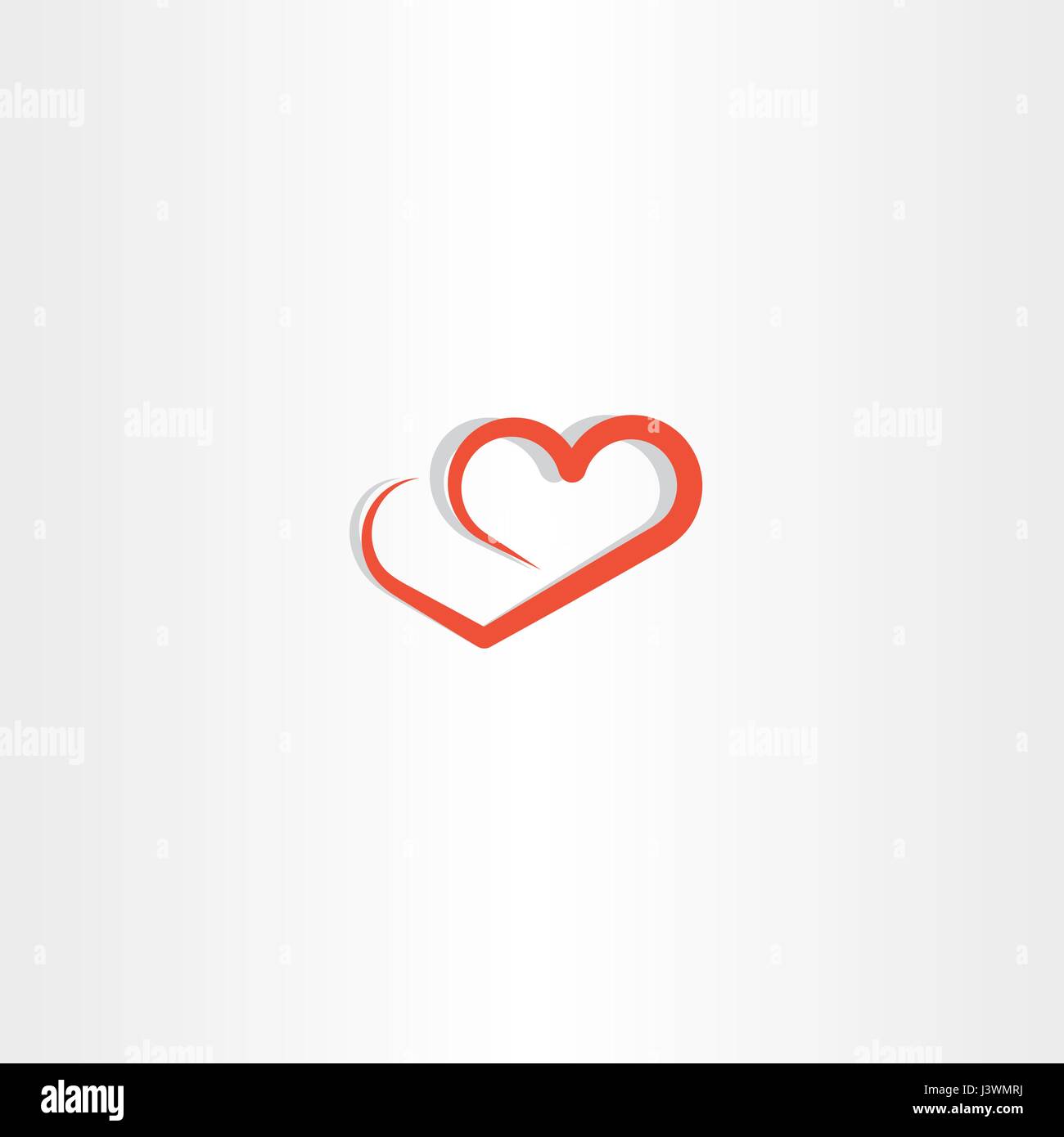 heart line logo icon love Stock Vector Image & Art - Alamy