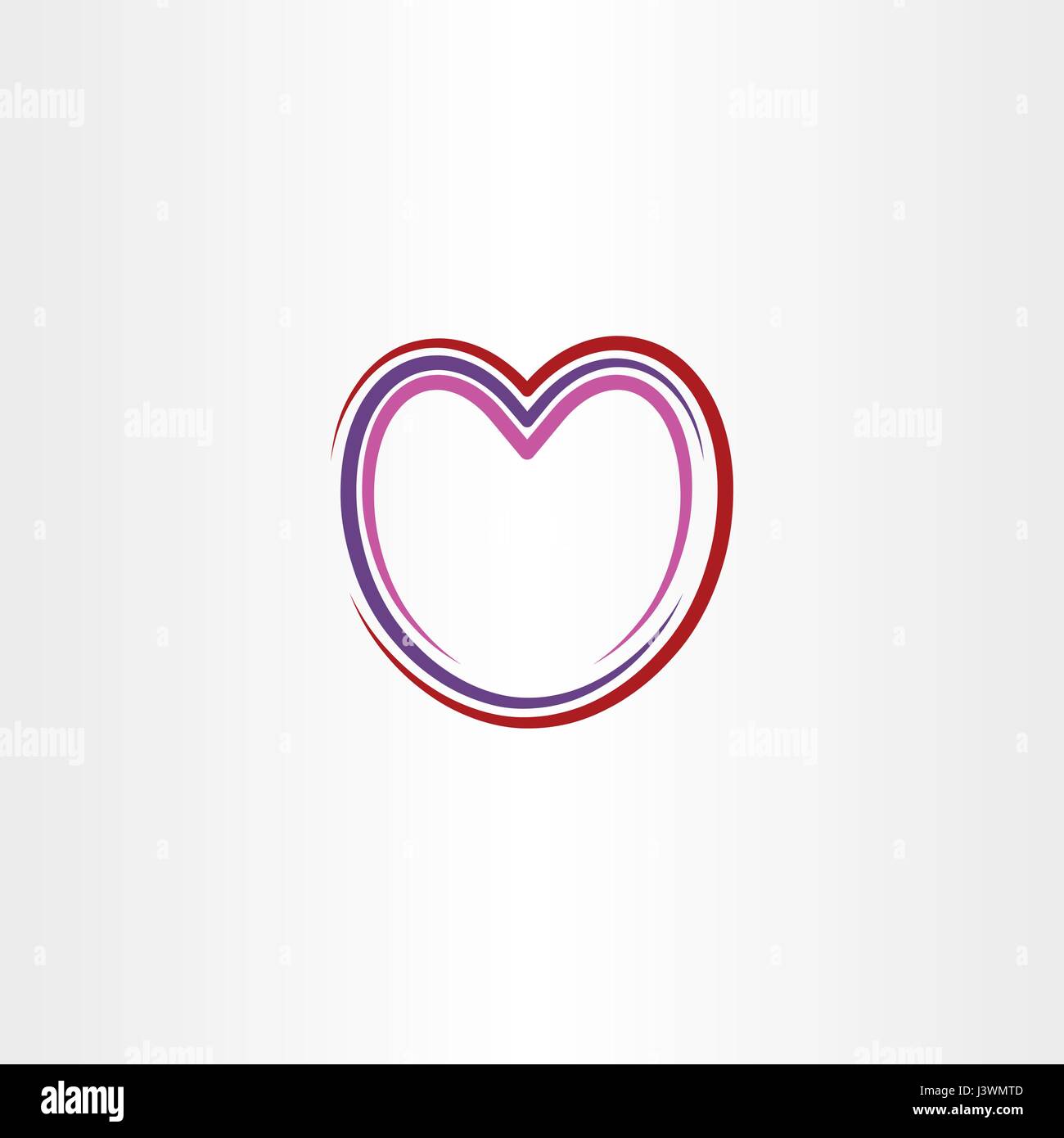 heart stylized icon line vector symbol Stock Vector Image & Art - Alamy