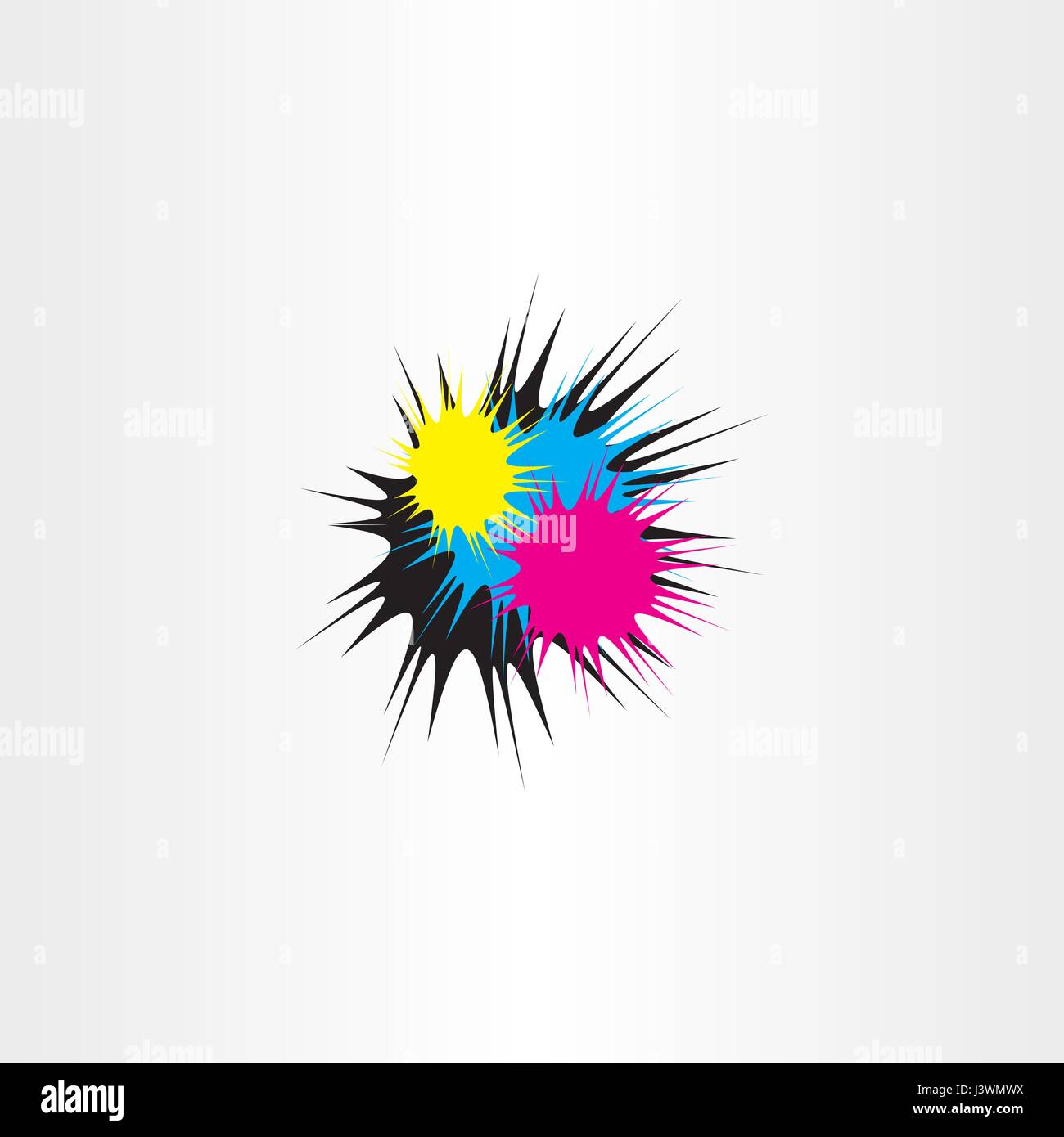 Cmyk ink splash Stock Vector Images - Alamy