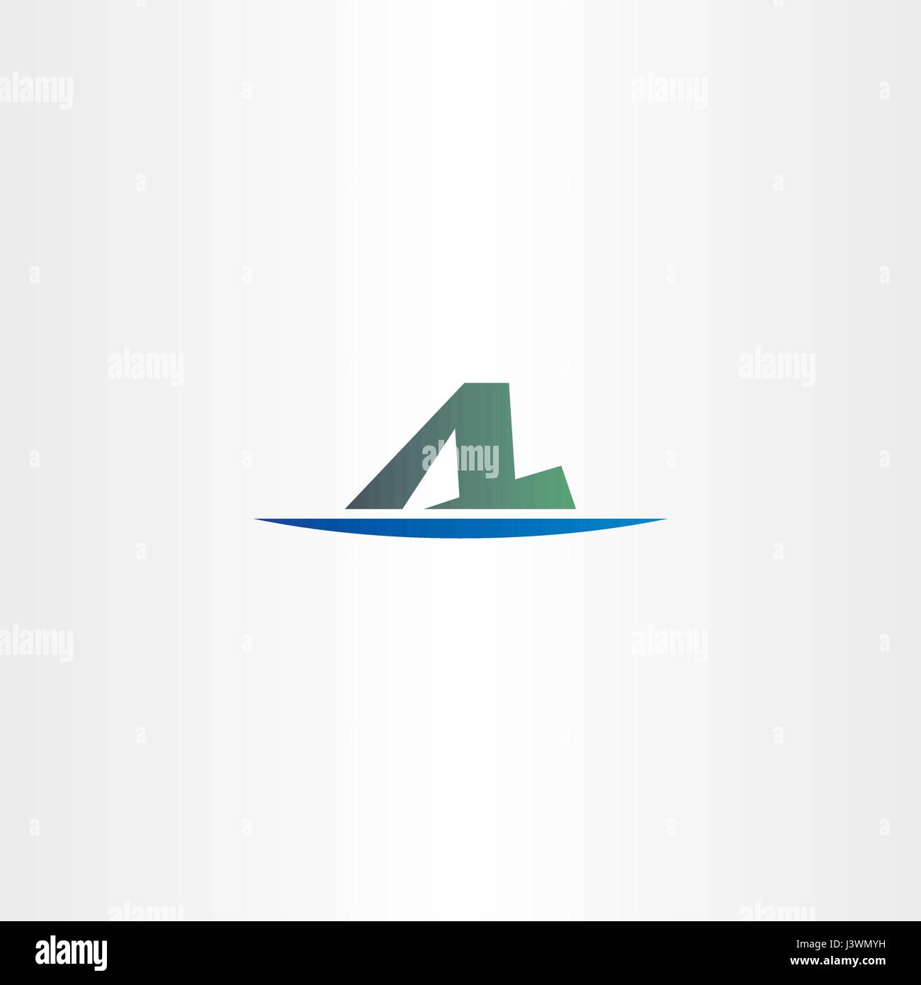 letter a and l logotype logo icon vector Stock Vector Image & Art - Alamy