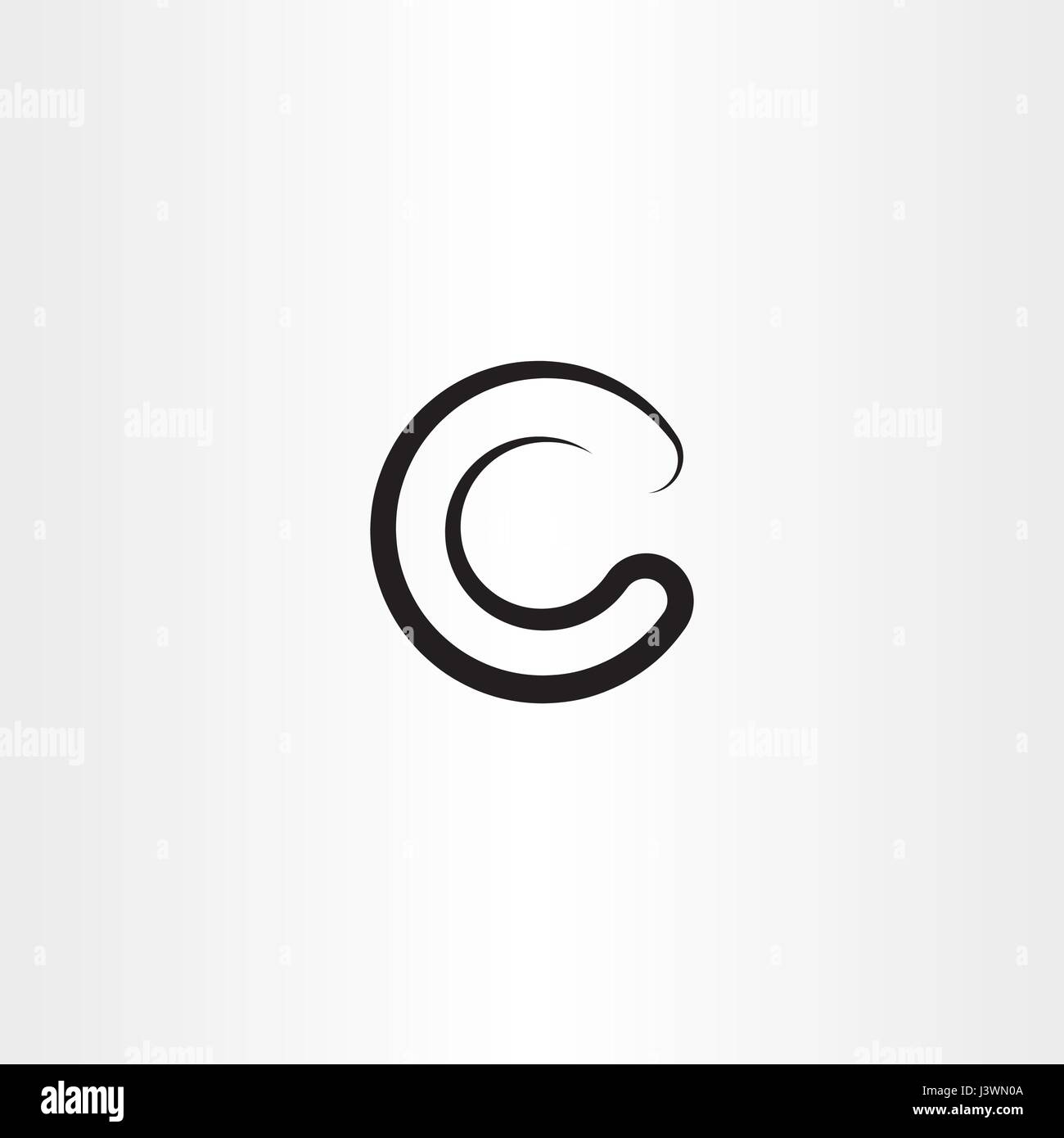letter c black vector symbol element sign Stock Vector Image & Art - Alamy