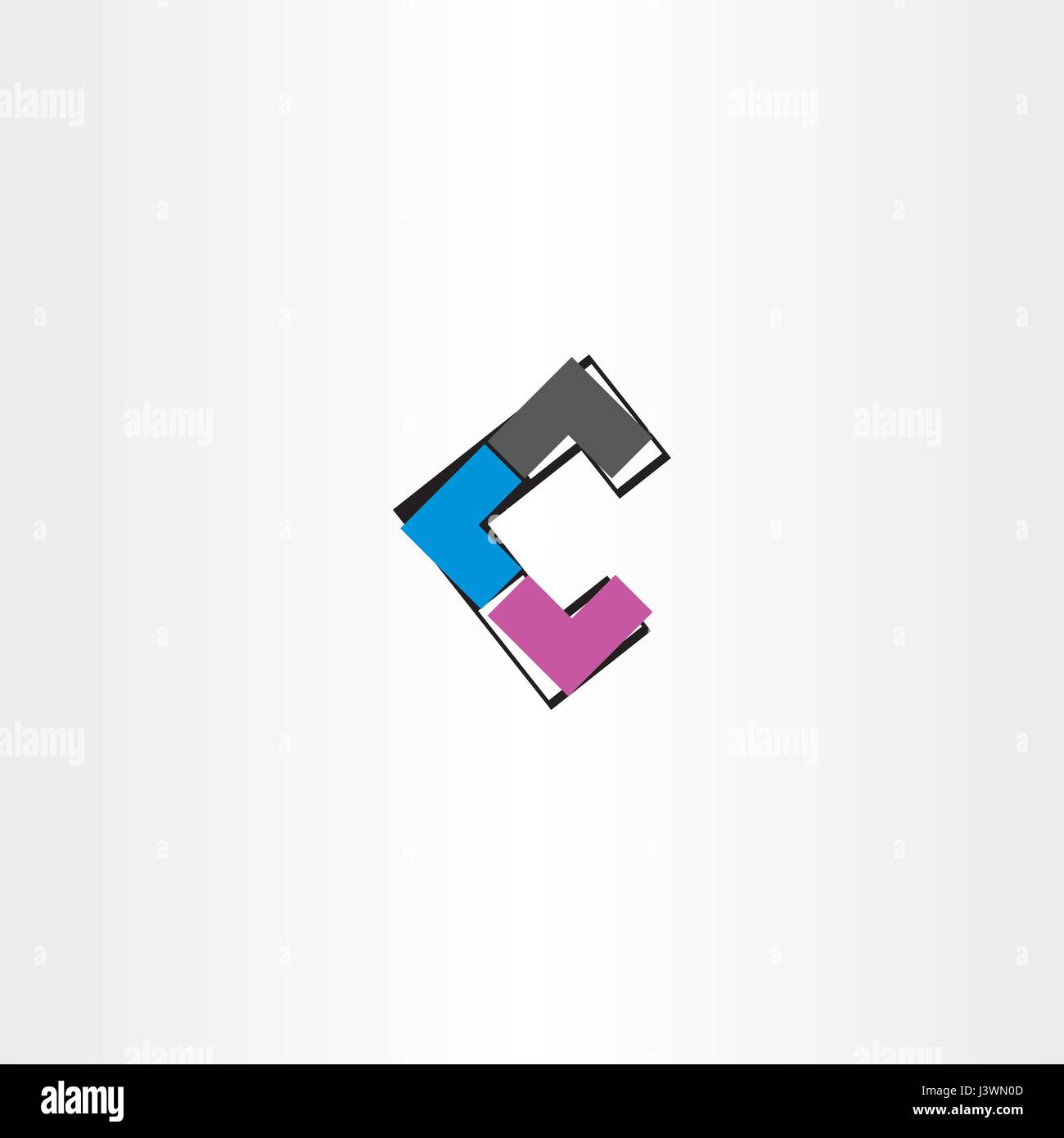 letter c icon vector logotype abstract tech Stock Vector Image & Art ...