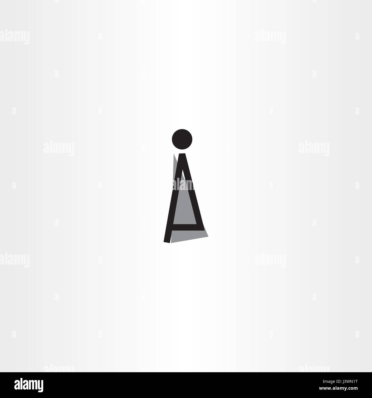 letter i black symbol logo vector icon Stock Vector Image & Art - Alamy