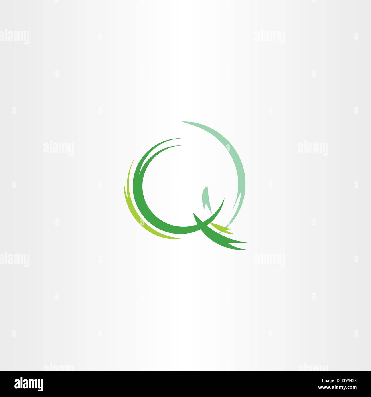 letter q vector icon green logotype stylized Stock Vector Image & Art ...