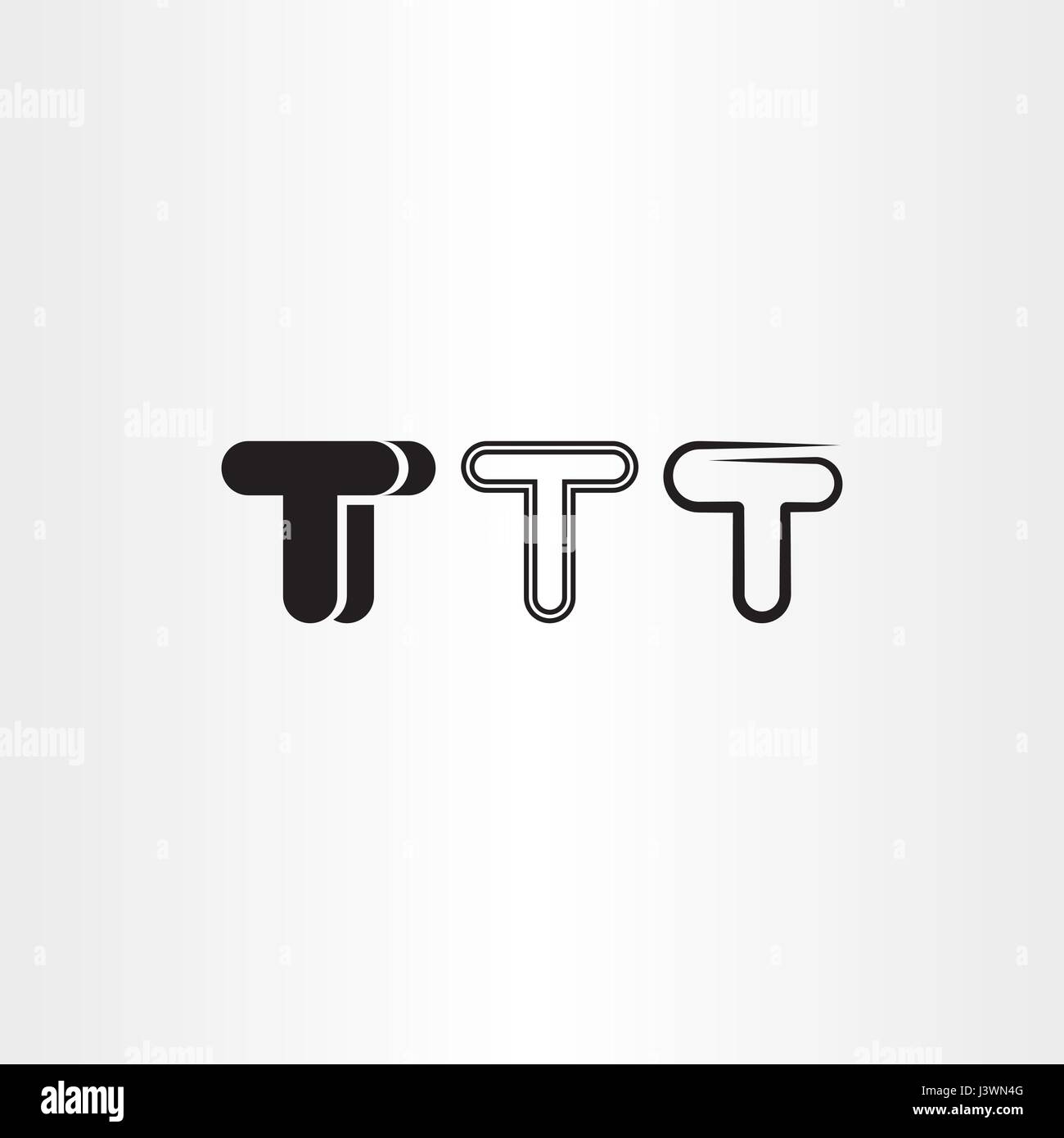 letter t black icon vector set elements Stock Vector Image & Art - Alamy