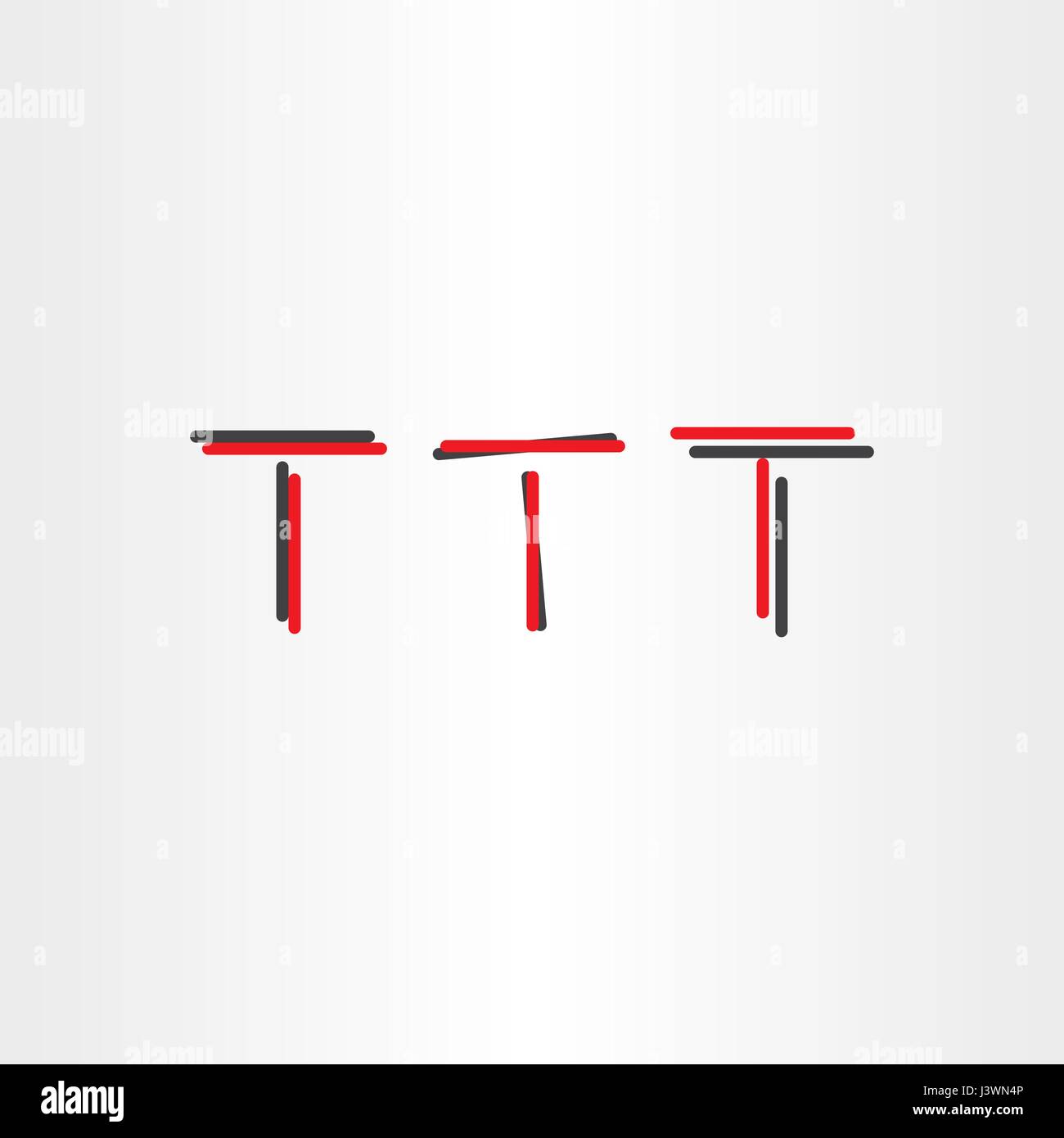 letter t line icons vector symbol set Stock Vector Image & Art - Alamy
