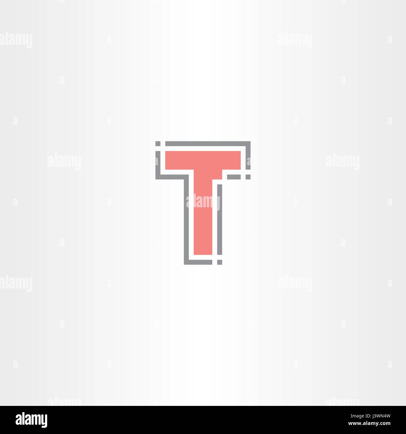 letter t tech icon logo vector sign design card Stock Vector Image ...