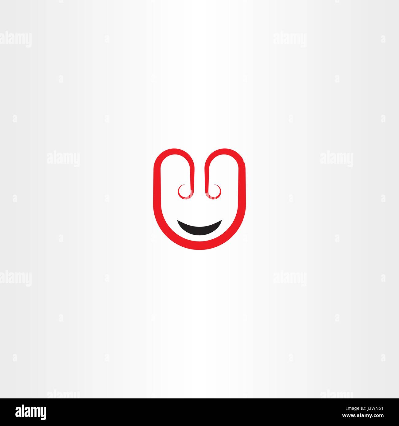 letter u face icon logo vector symbol Stock Vector Image & Art - Alamy