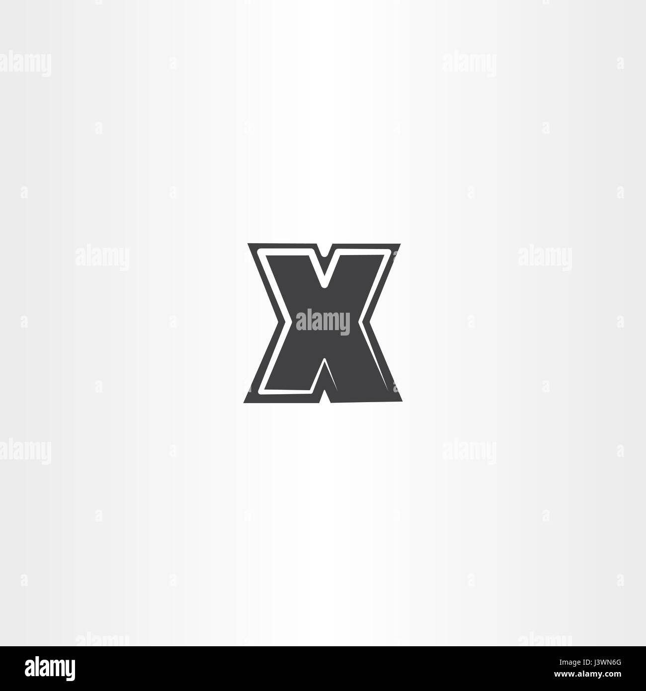 letter x logo black icon logotype symbol Stock Vector Image & Art - Alamy