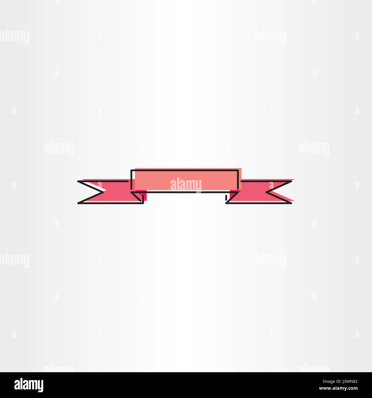 light red ribbon banner design Stock Vector Image & Art - Alamy