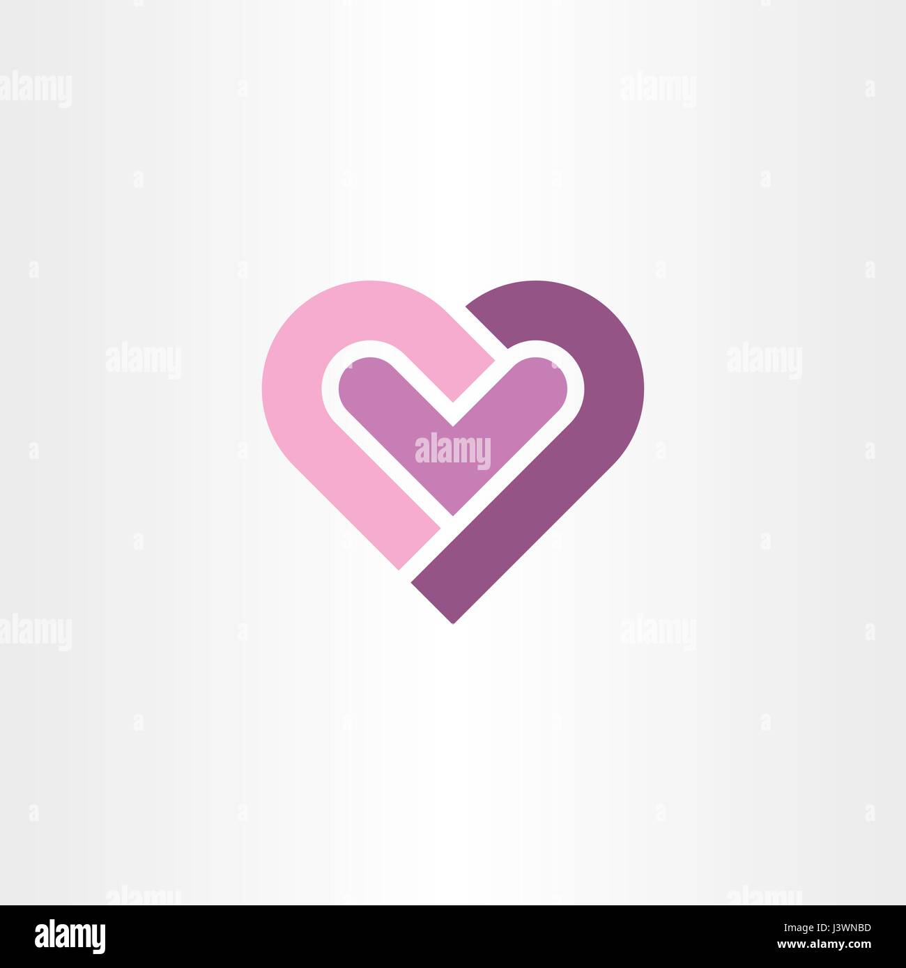 love heart icon vector illustration Stock Vector Image & Art - Alamy
