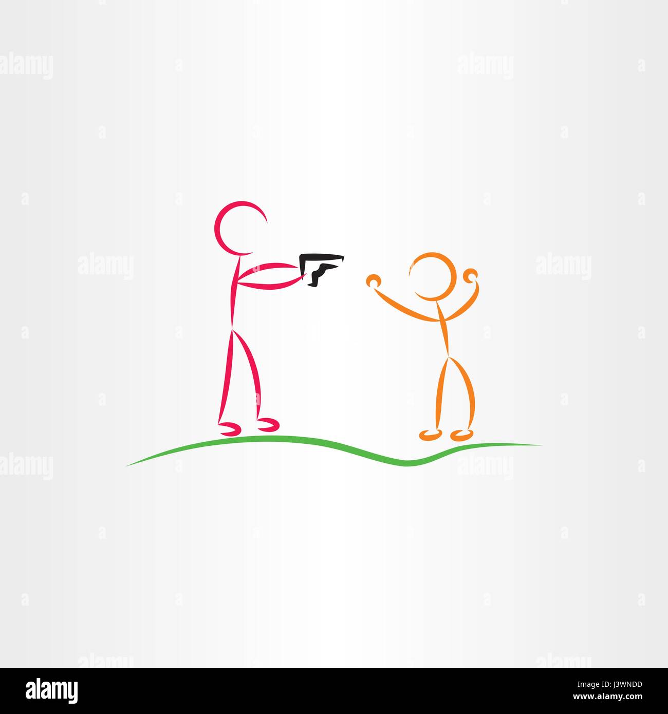 Violent vector vectors hi-res stock photography and images - Alamy