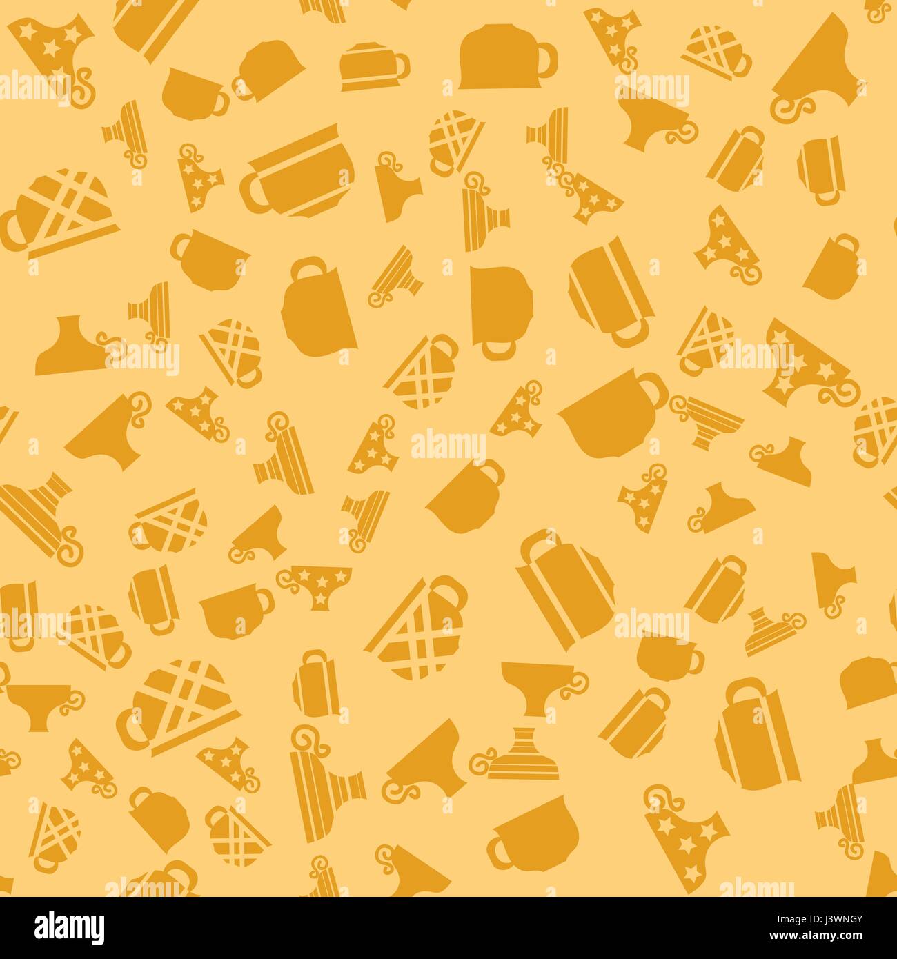 Set of Coffee Cups Seamless Pattern Stock Vector Image & Art - Alamy