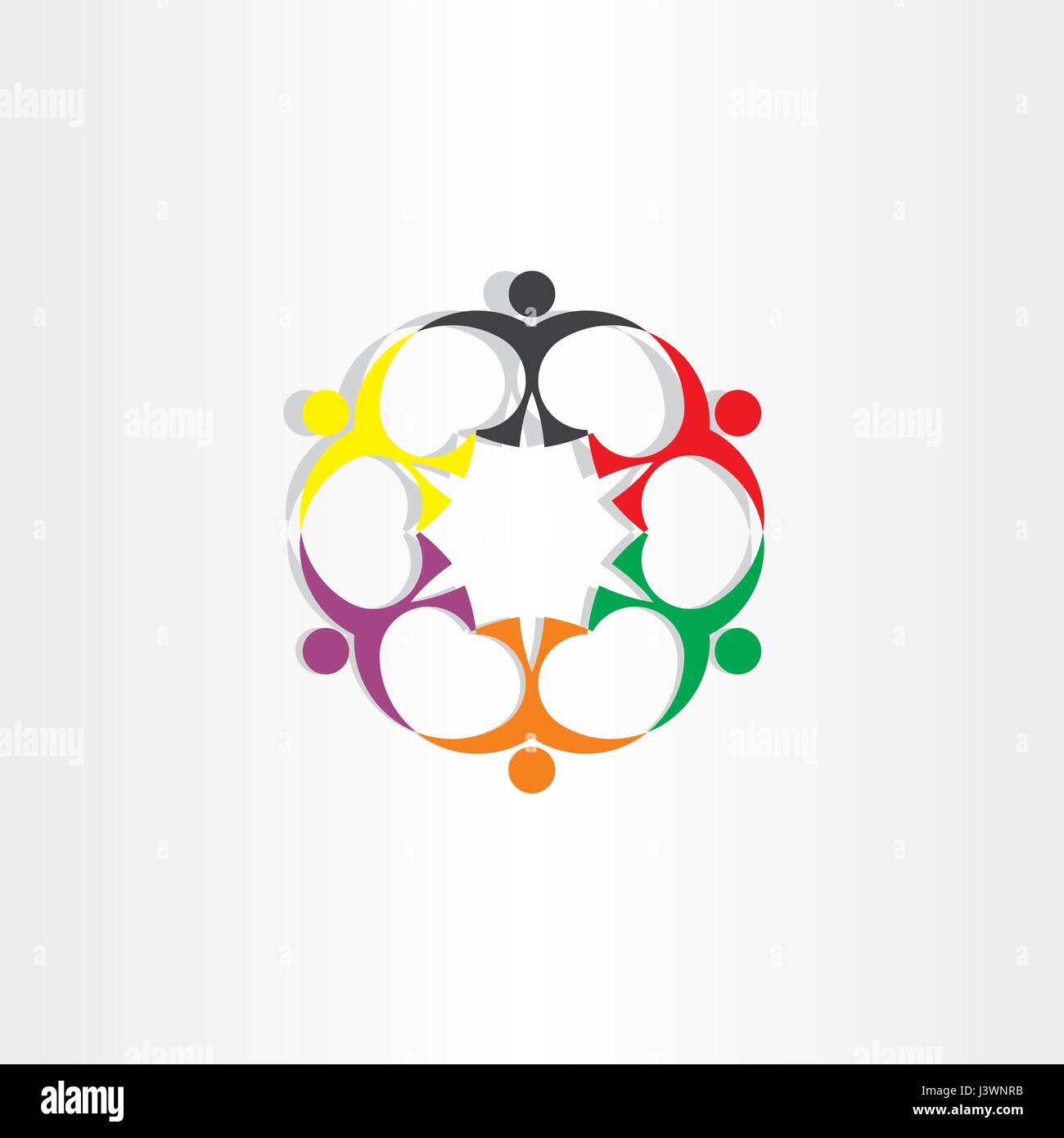 Multicultural teamwork Stock Vector Images - Alamy