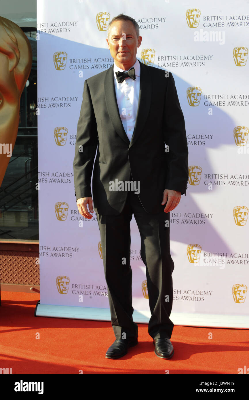 David Gardner attending the 2017 BAFTA Games awards, held at Tobacco ...