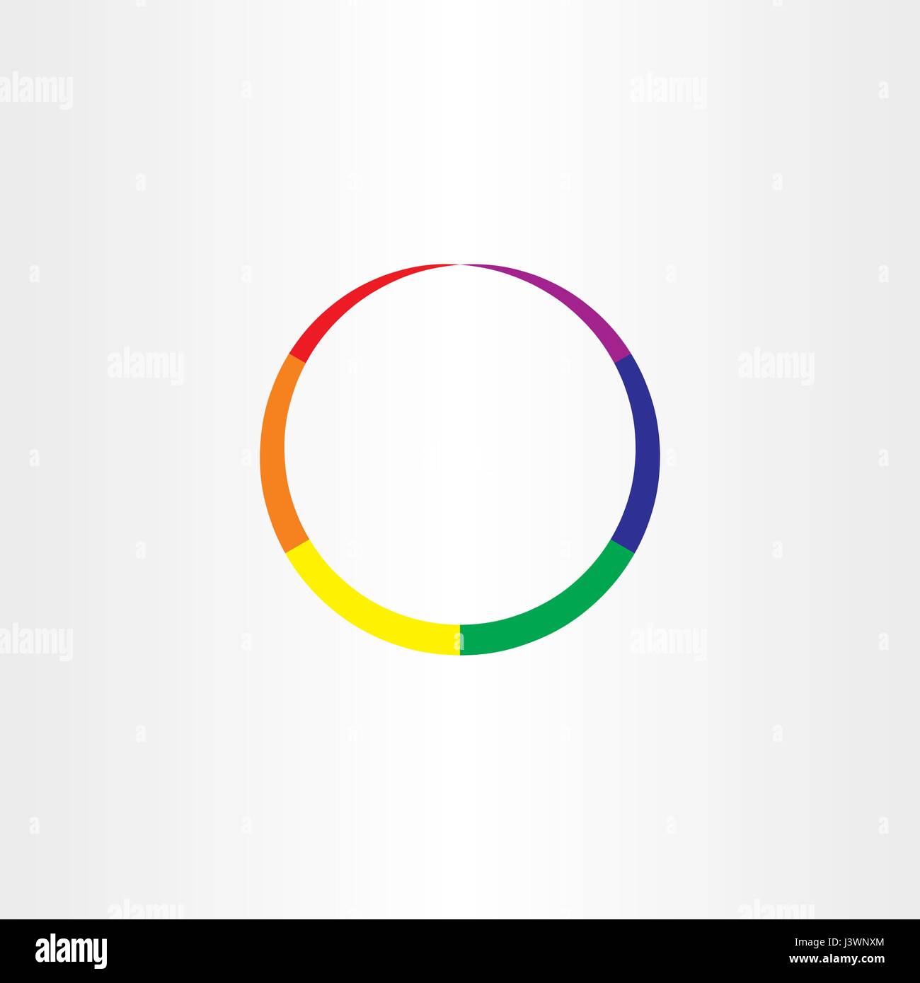 rainbow circle abstract colorful icon Stock Vector Image & Art - Alamy