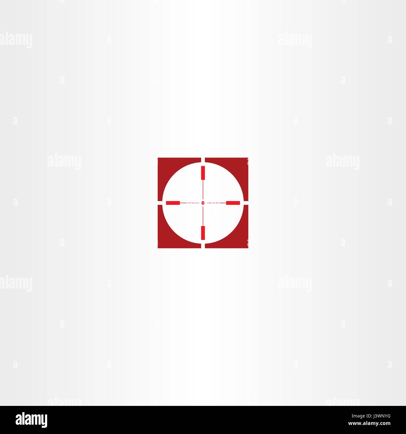 red icon sniper target vector Stock Vector Image & Art - Alamy