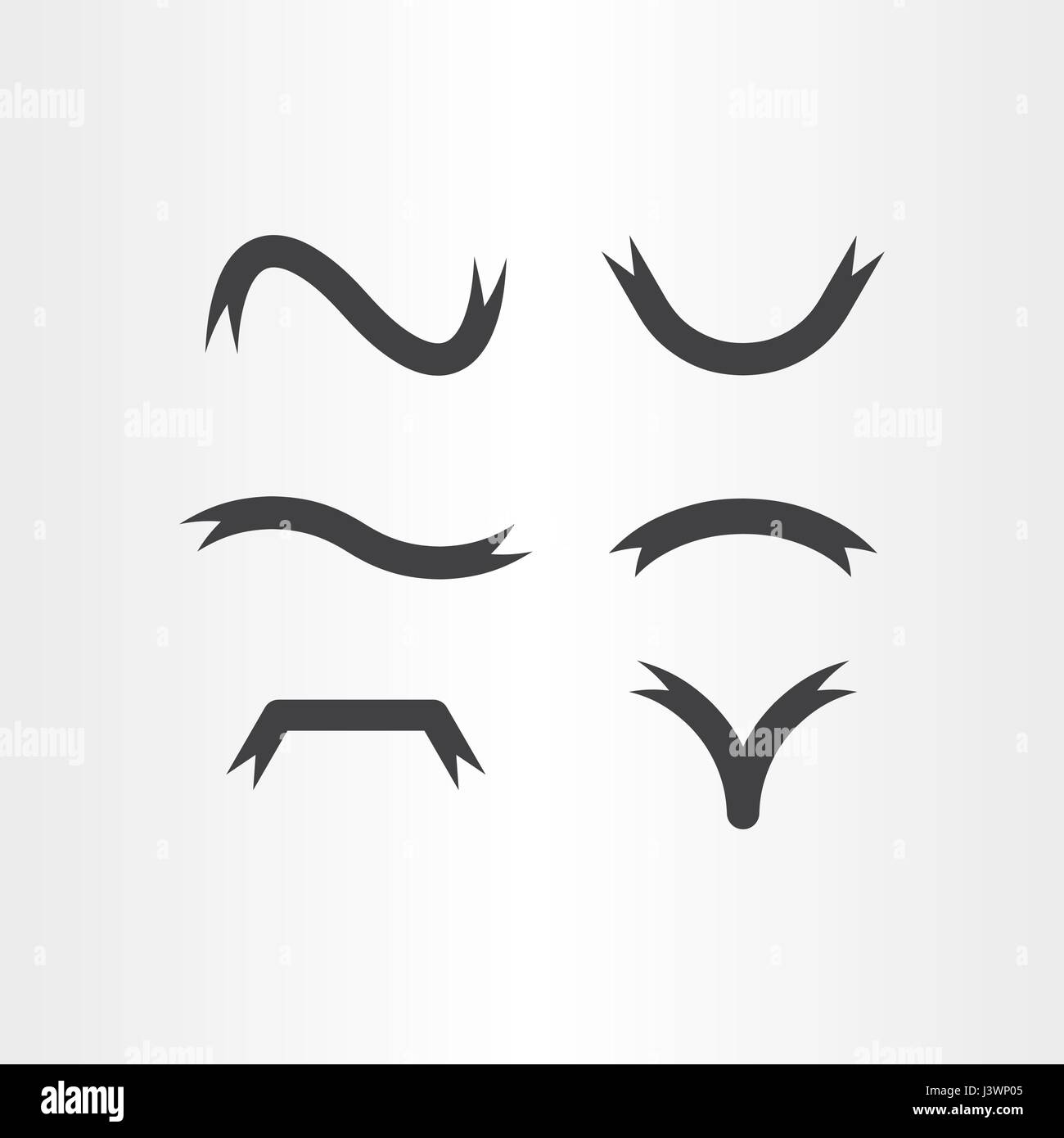 Ribbon Banner Clip Art Vector Set Stock Vector Image And Art Alamy