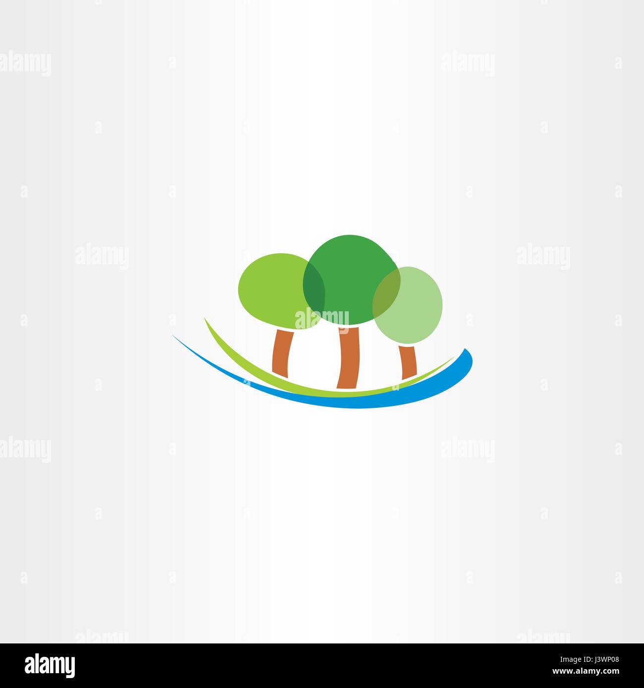 river and trees icon landscape logo icon Stock Vector Image & Art - Alamy