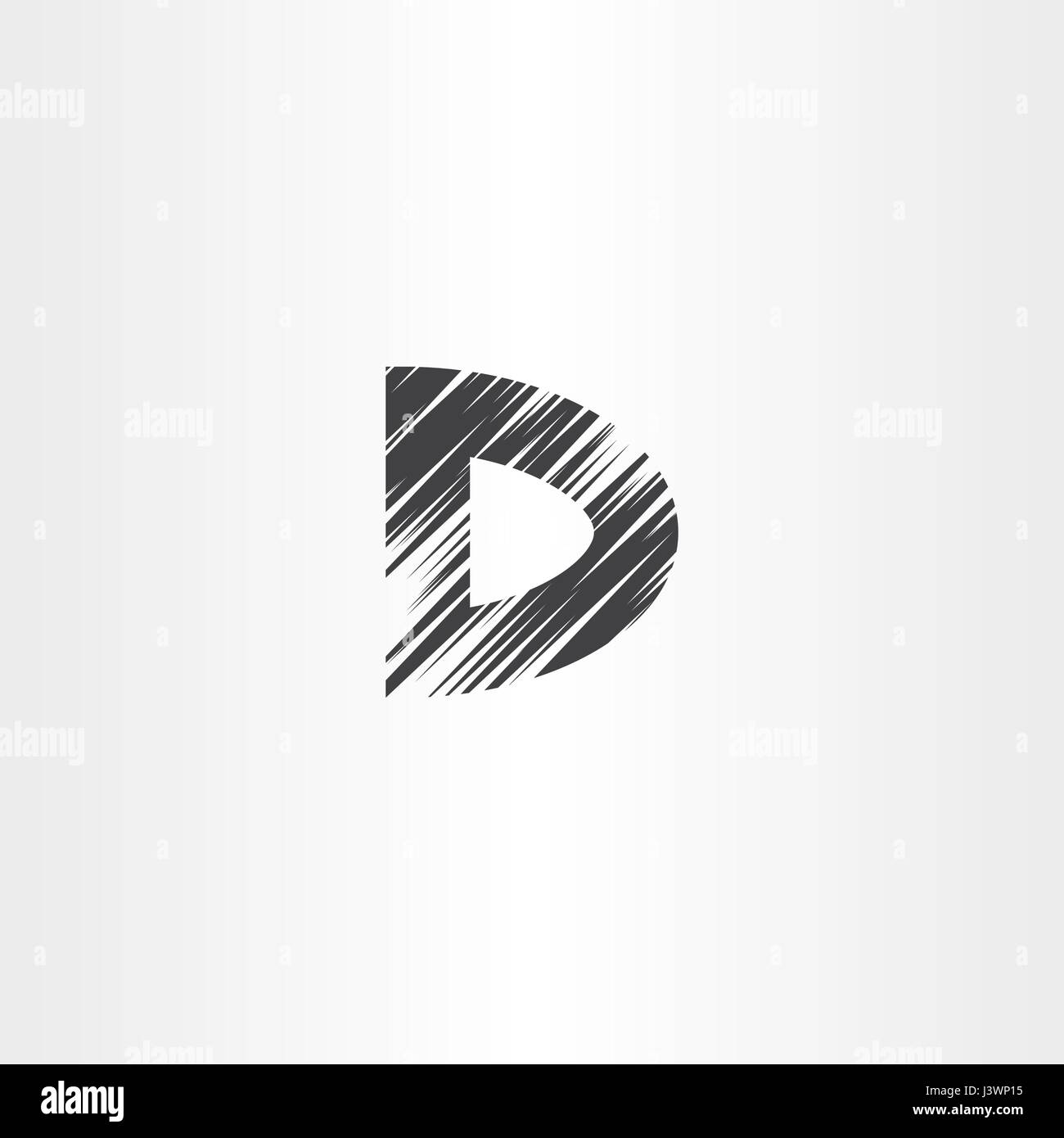 scratched letter d icon vector shape Stock Vector Image & Art - Alamy