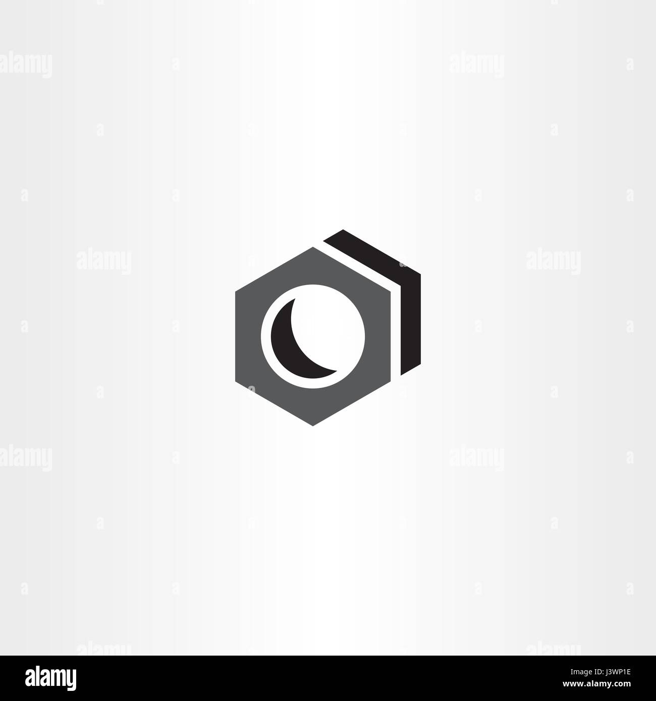 screw nut vector icon logo sign design Stock Vector Image & Art - Alamy